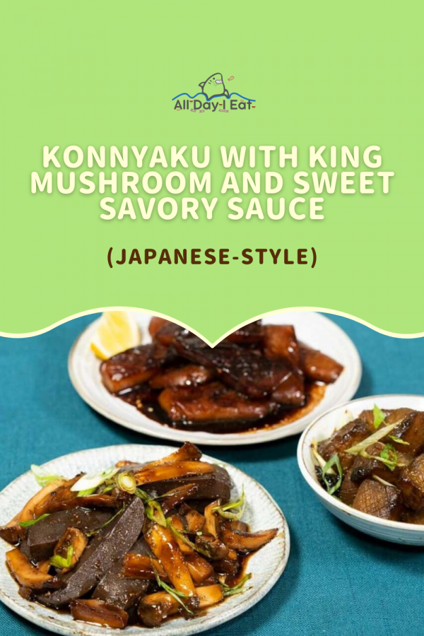 Delightful Konnyaku & King Mushroom Sweet Soy 5-Step Recipe